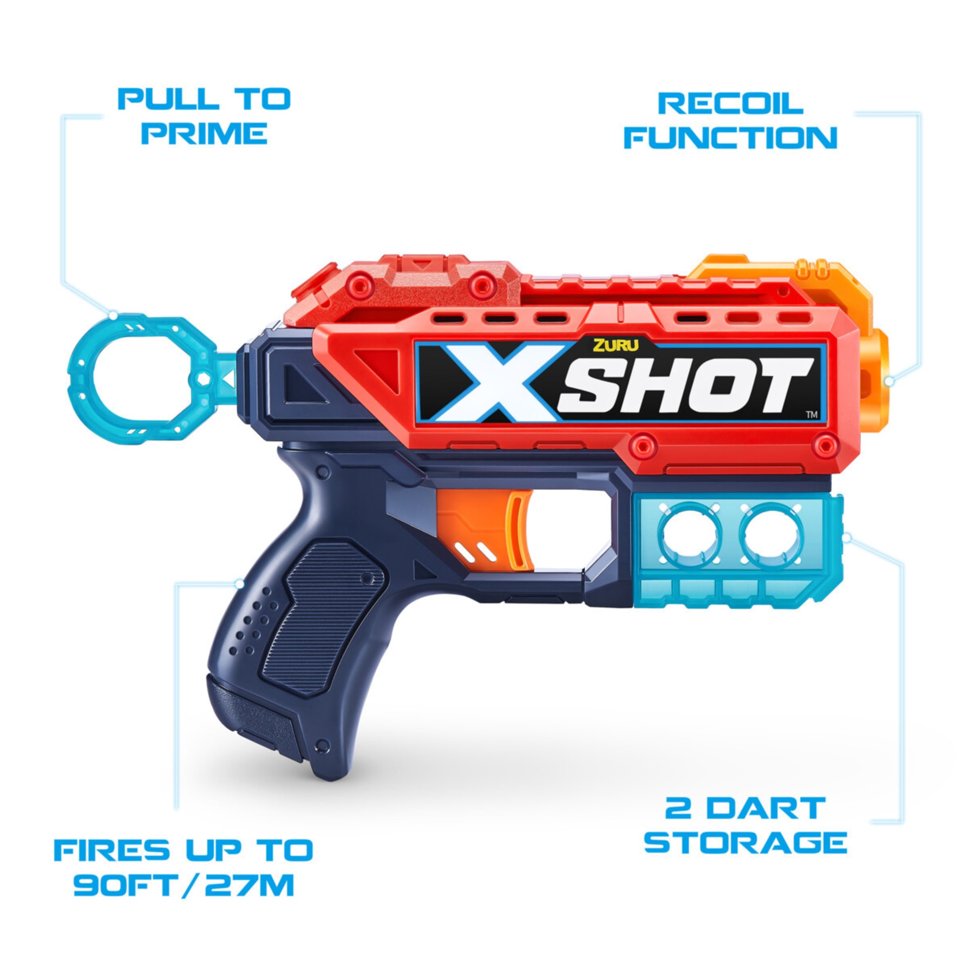 Zuru X-Shot Excel Double Reflex 6 Blaster Double Kickback Blaster Combo Pack - Kmart