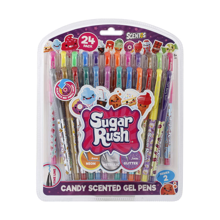 24 Pack Scentos Candy Scented Gel Pens - Kmart