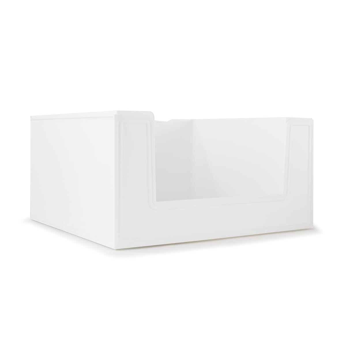 28.5L Modular Open Front Stackable Bin - White - Kmart