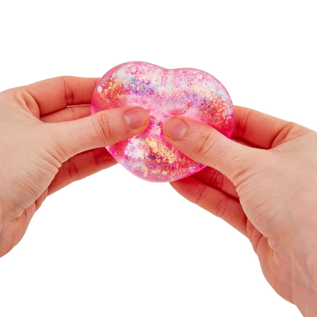 3 Pack ToyMania Squish and Squiggle Squishy Hearts - Assorted - Kmart