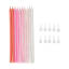10 Pack Glitter Candles - Pink - Kmart