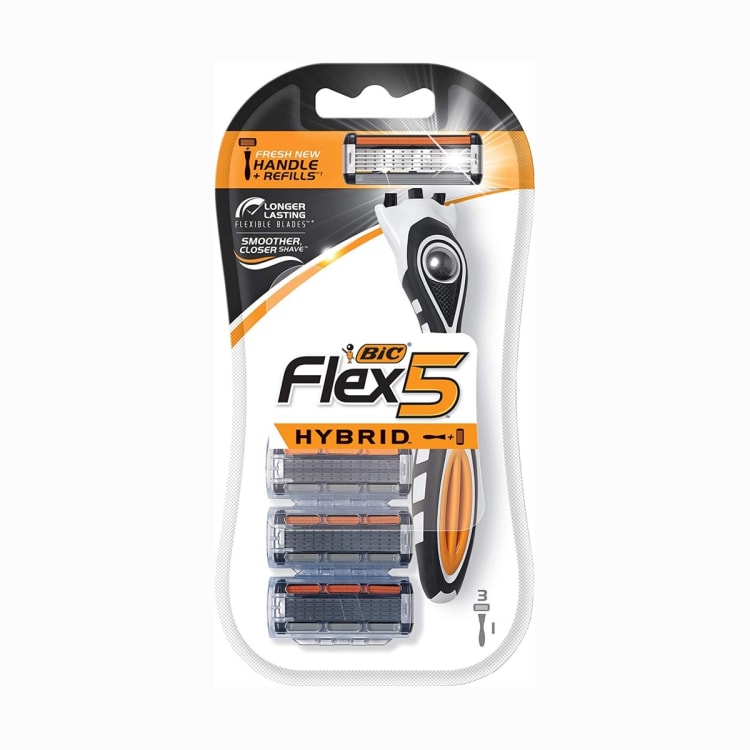 BIC Flex 5 Hybrid Men's 5-Blade Disposable Razor Shaving Kit - Kmart