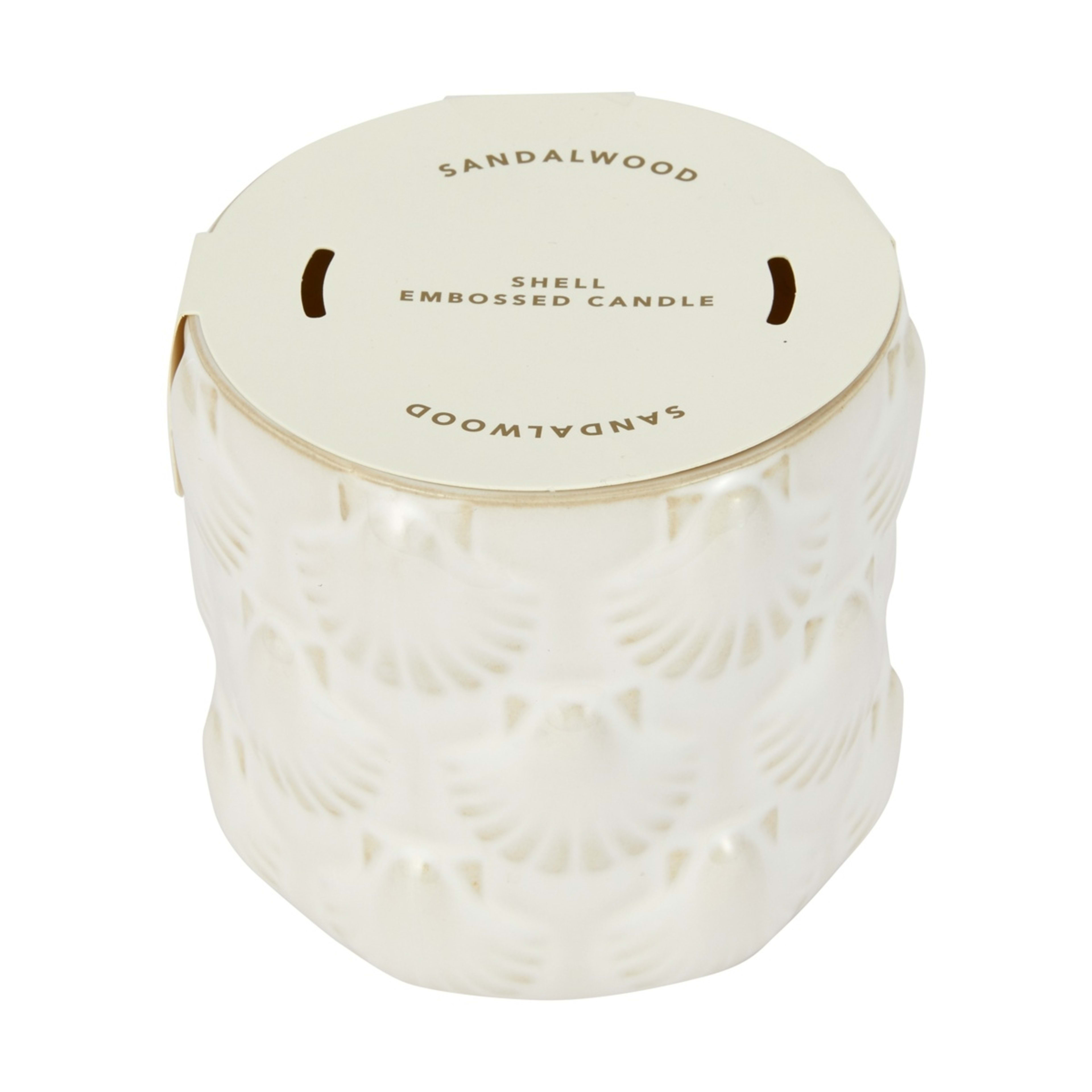 Shell Embossed Candle - Kmart NZ