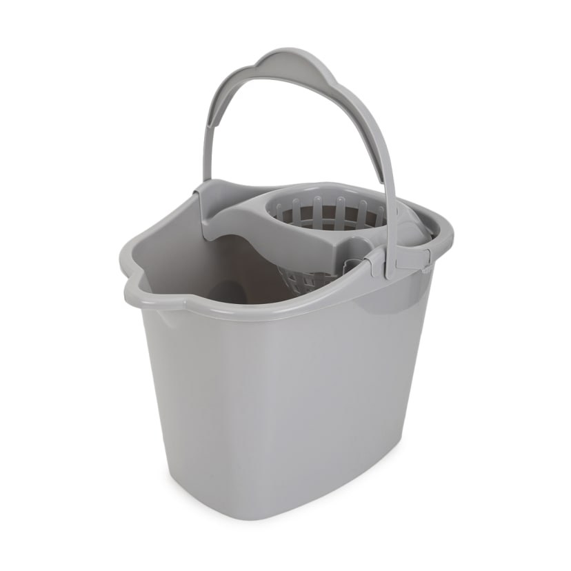 15L Bucket with Wringer - Grey - Kmart