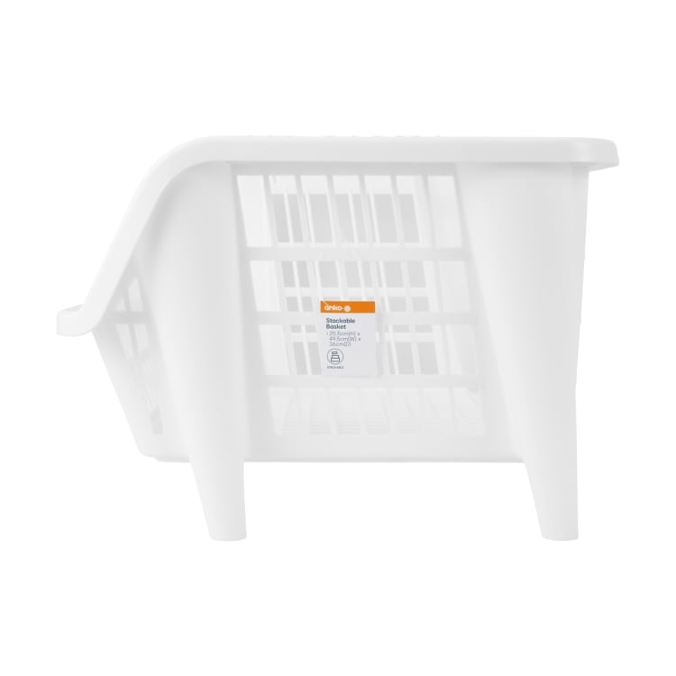 Stackable Basket - White - Kmart