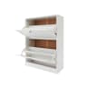 2 Tier Panelled Shoe Cabinet - Kmart