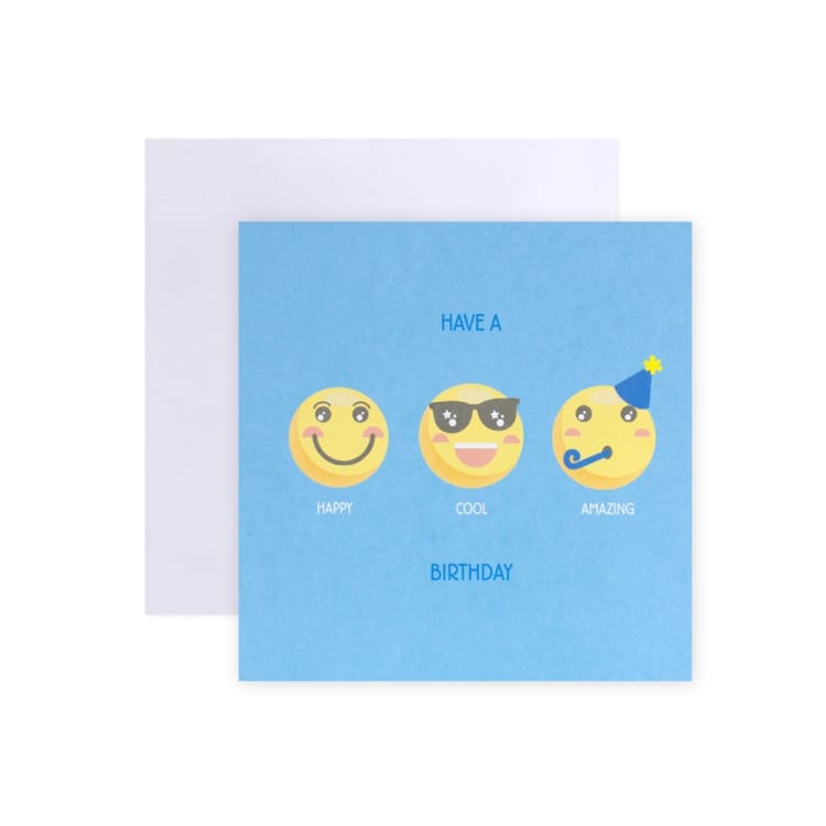 Creative Publishing by Hallmark Birthday Greeting Card - Emoji Party ...