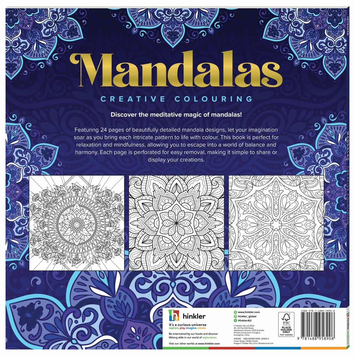 Art Maker Mandalas Creative Colouring - Book - Kmart