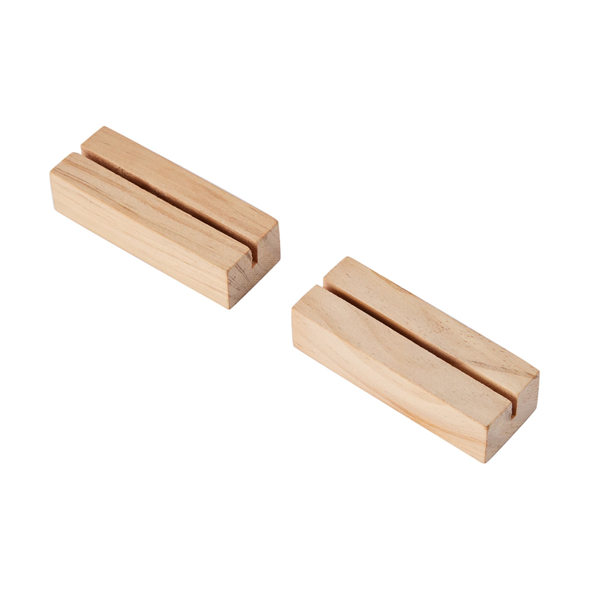 2 Pack A5 Acrylic Signs with Wooden Bases - Kmart