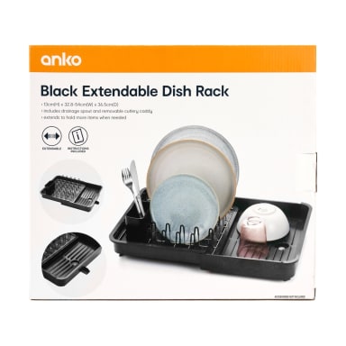 Black Extendable Dish Rack - Kmart