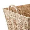 Rectangle Herringbone Paper Rope Basket - Natural - Kmart