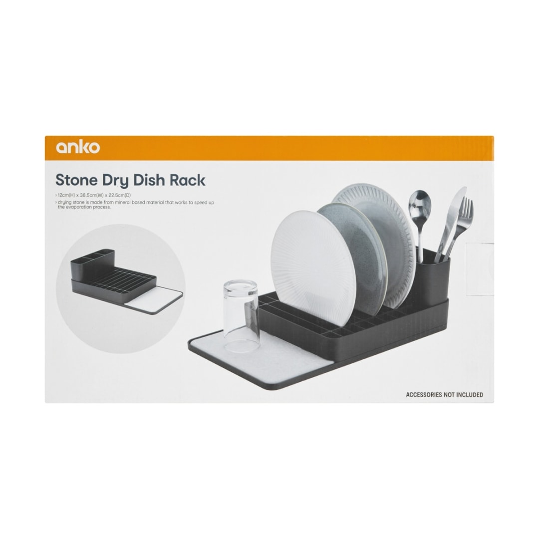 Stone Dry Dish Rack - Black - Kmart