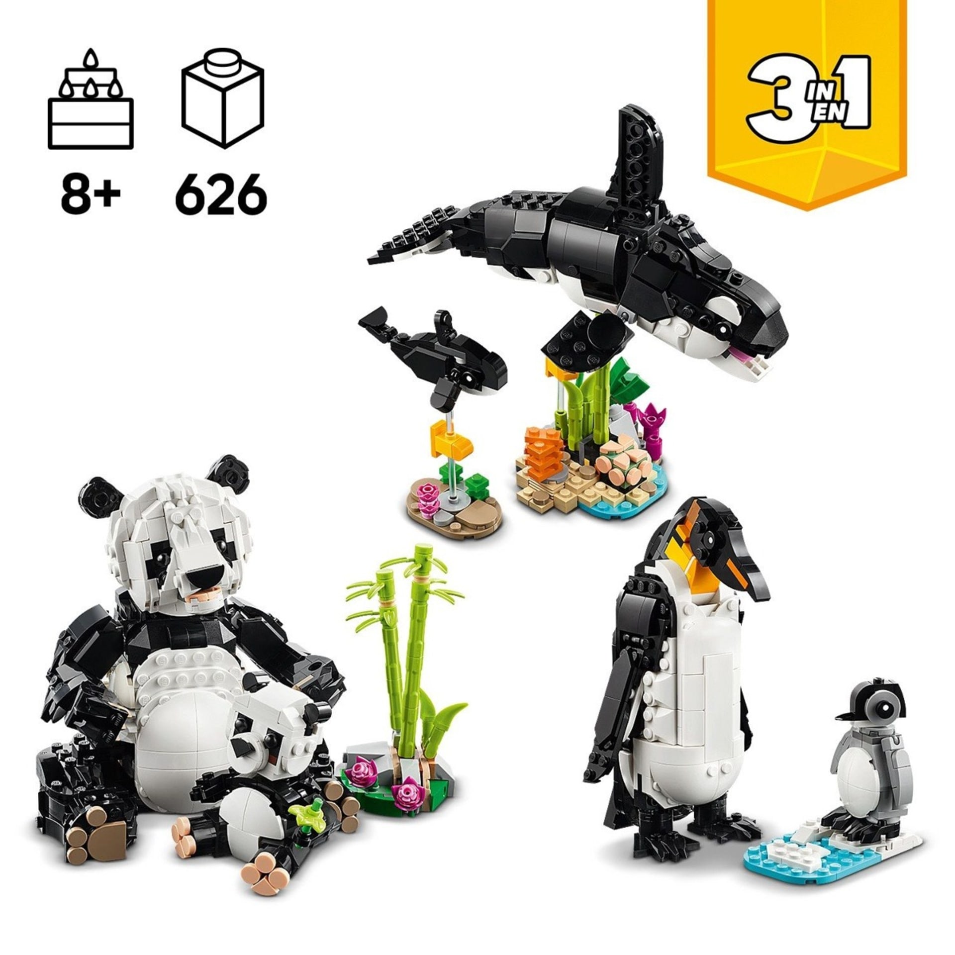 LEGO Creator Wild Animals: Panda Family 31165 - Kmart