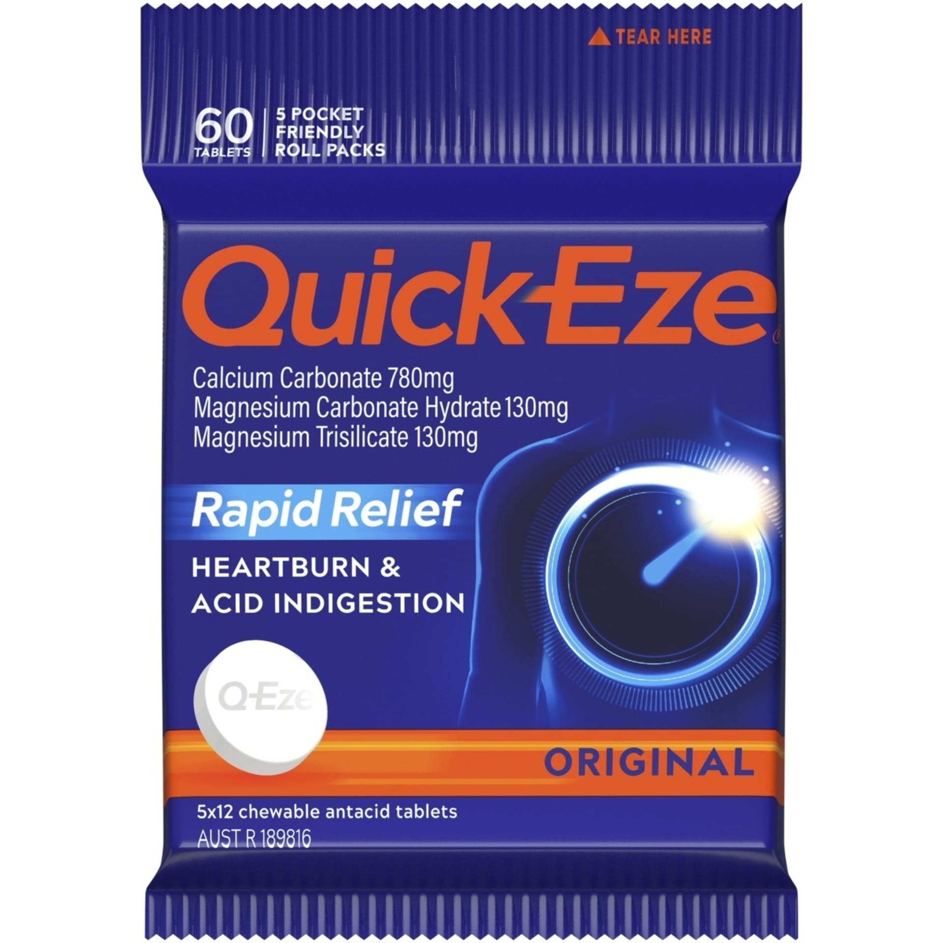 5 Pack Quick-Eze Original Rapid Relief Tablets - Kmart