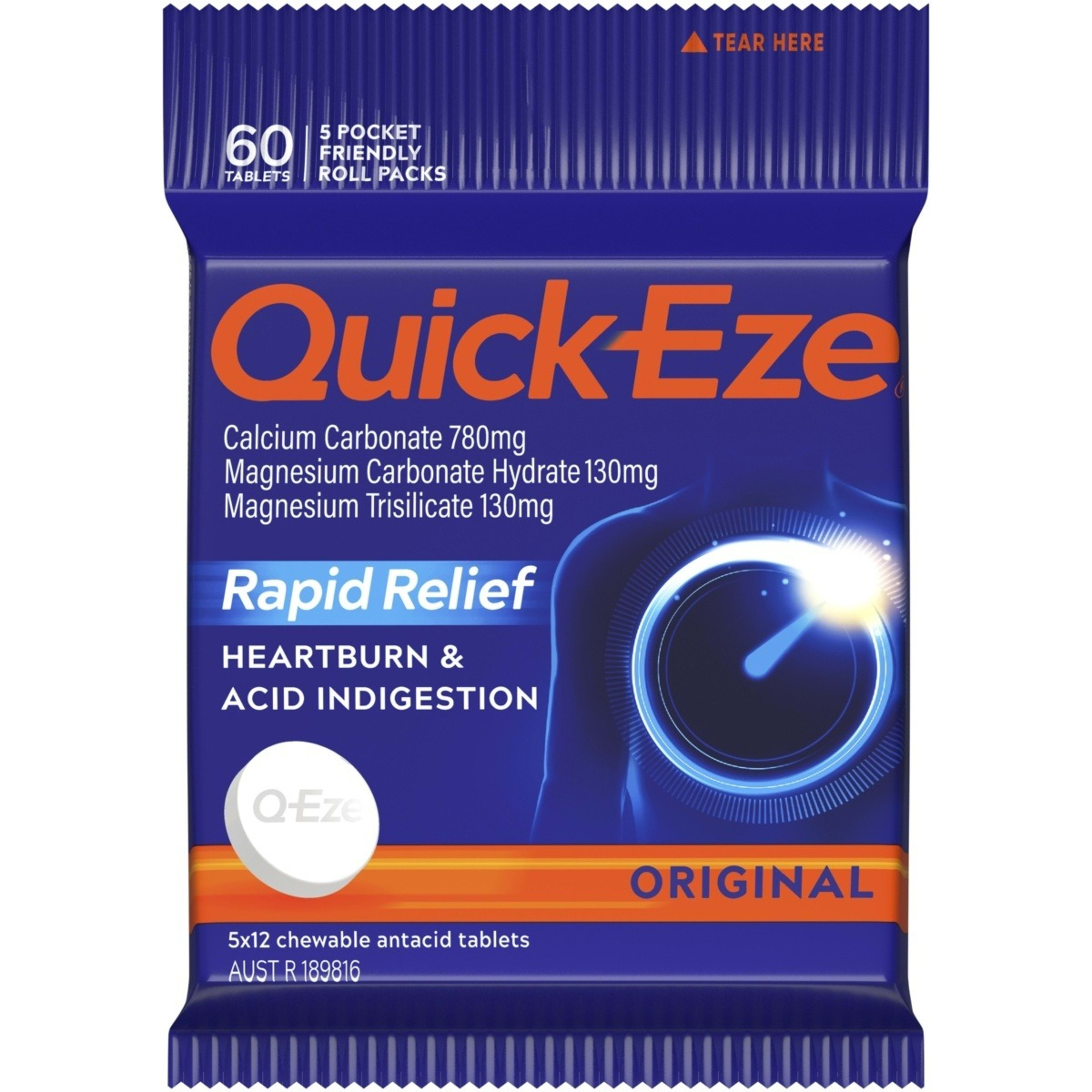5 Pack Quick-Eze Original Rapid Relief Tablets - Kmart