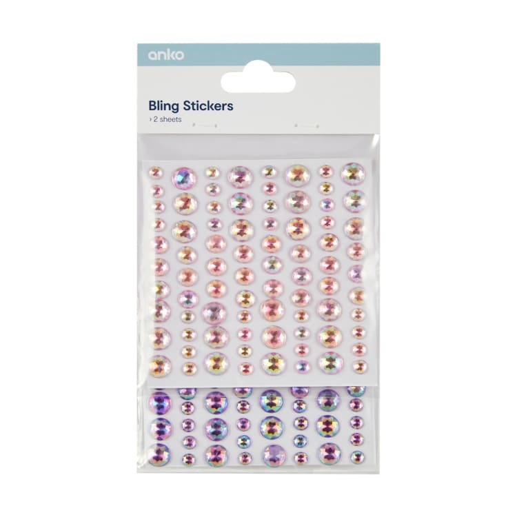 Bling Stickers - Pastel - Kmart