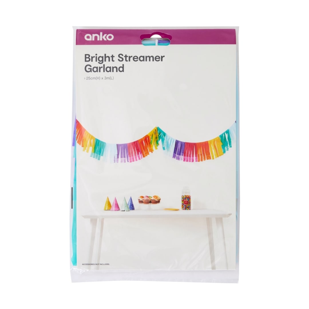 Bright Streamer Garland - Kmart