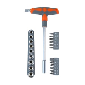 22-Piece T Handle Socket and Bit Set - Kmart