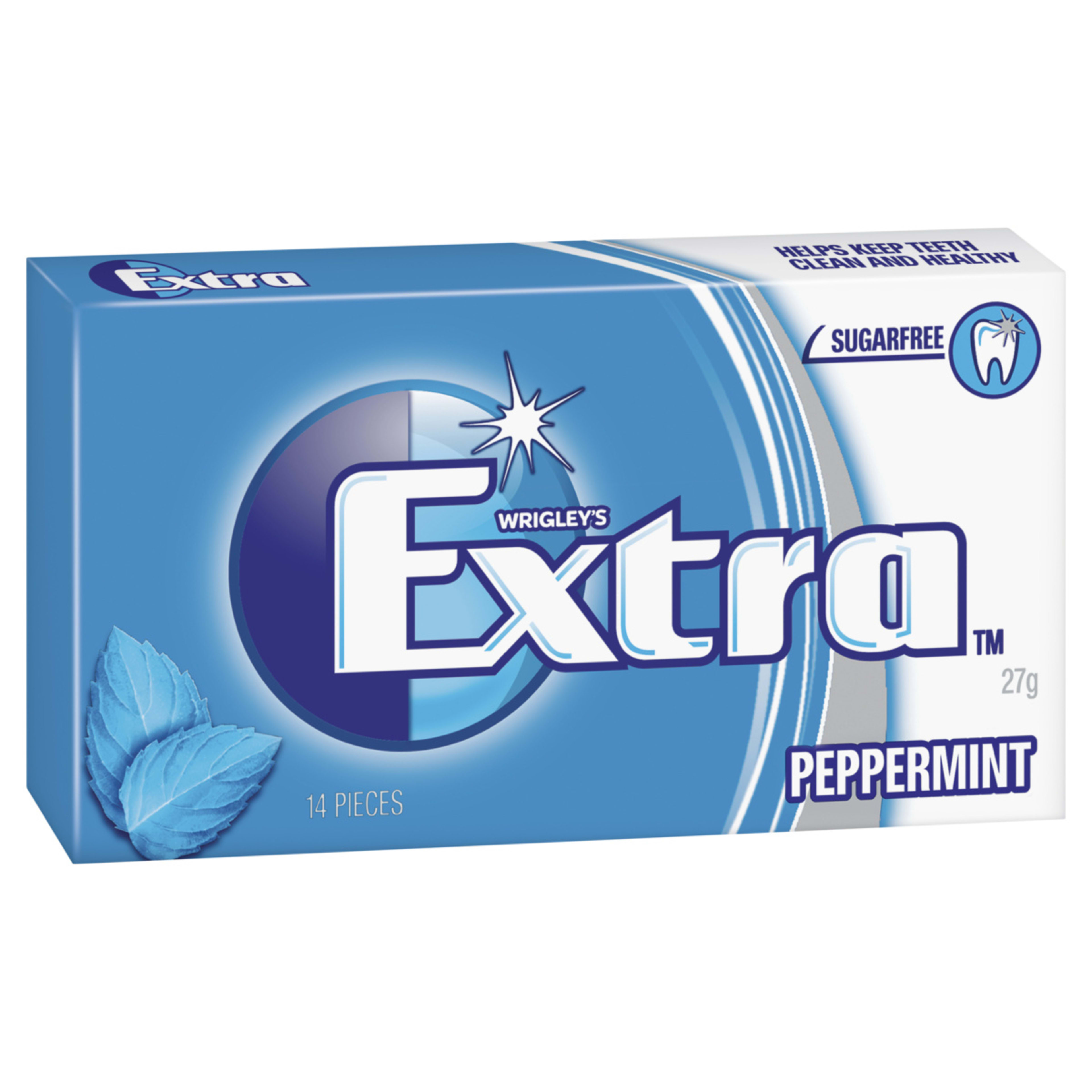 14 Piece Wrigley's Extra Peppermint Chewing Gum 27g - Kmart