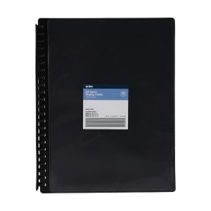 A4 Insert Display Folder - Black - Kmart