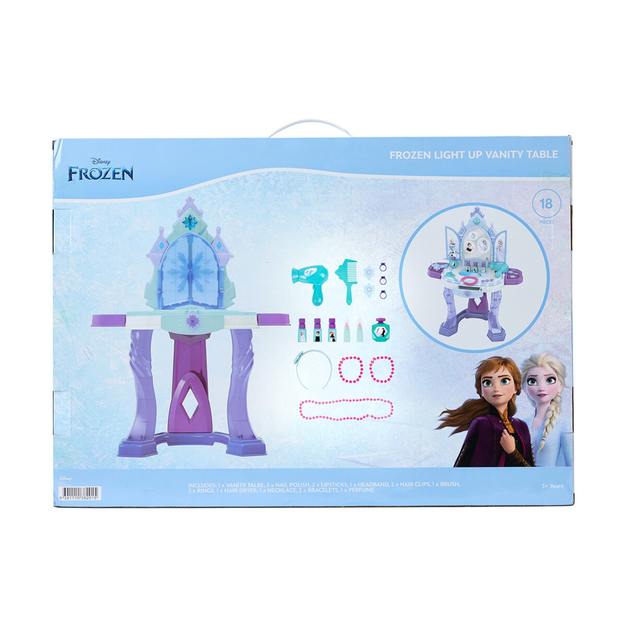 18 Piece Disney Frozen Light Up Vanity Table - Kmart