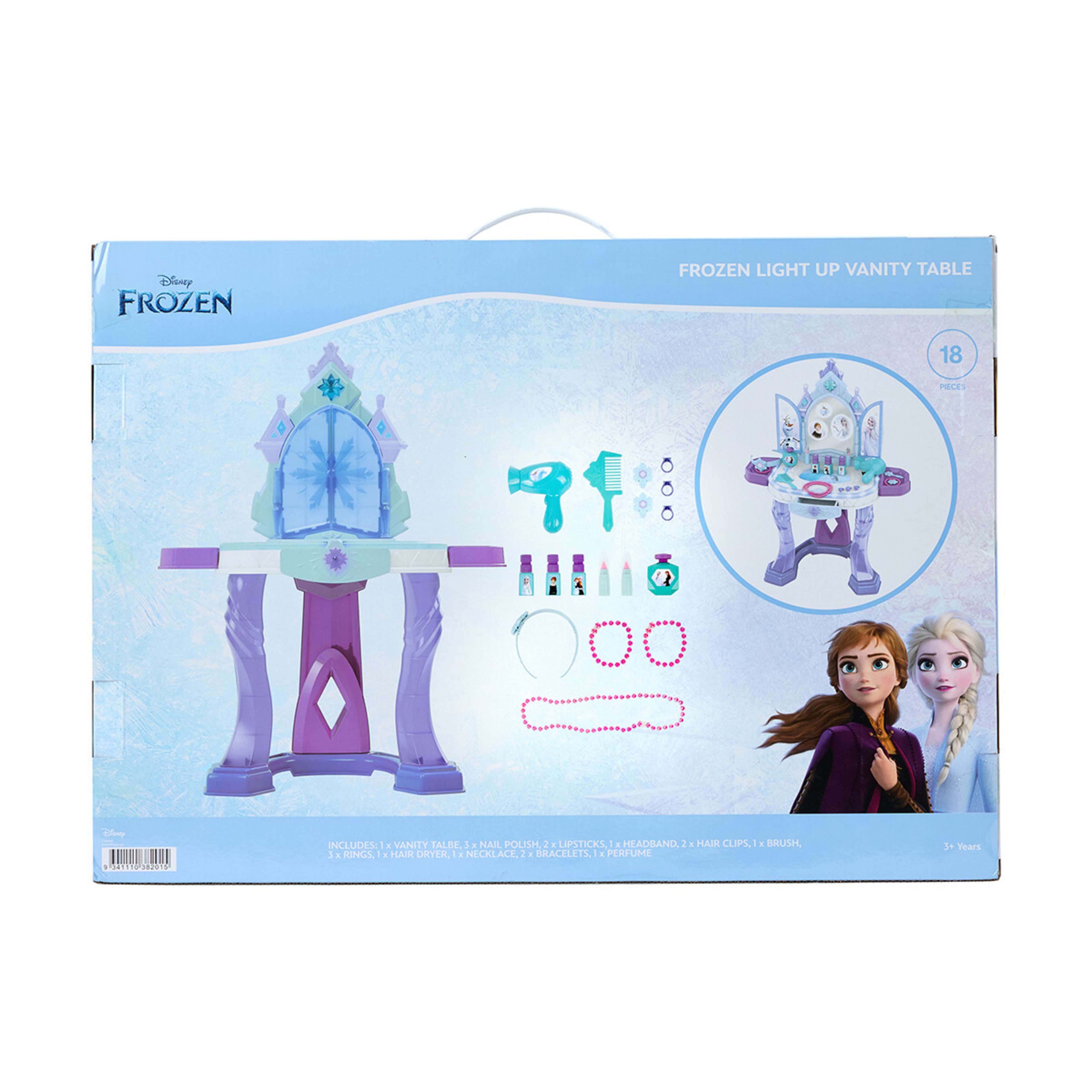 18 Piece Disney Frozen Light Up Vanity Table - Kmart