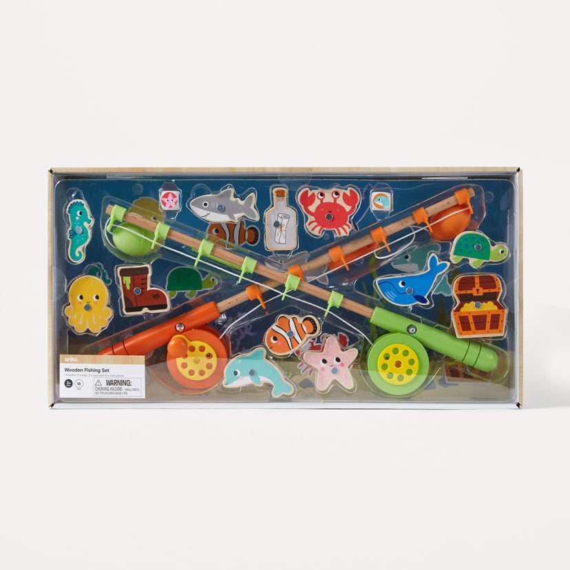 Wooden Fishing Set - Kmart