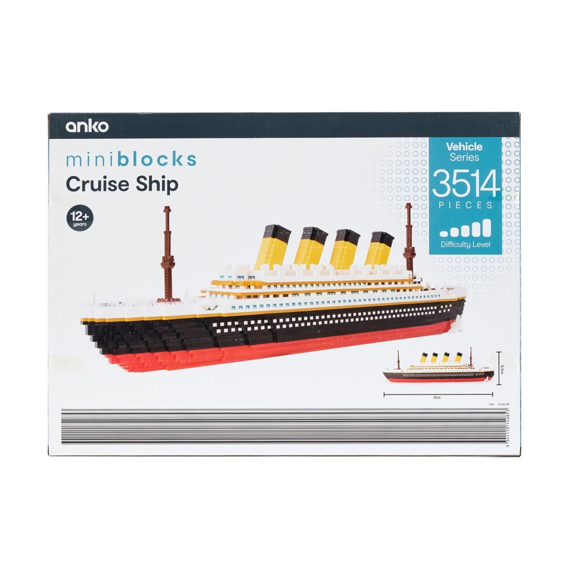 3514 Piece Mini Blocks Vehicle Series: Cruise Ship - Kmart NZ
