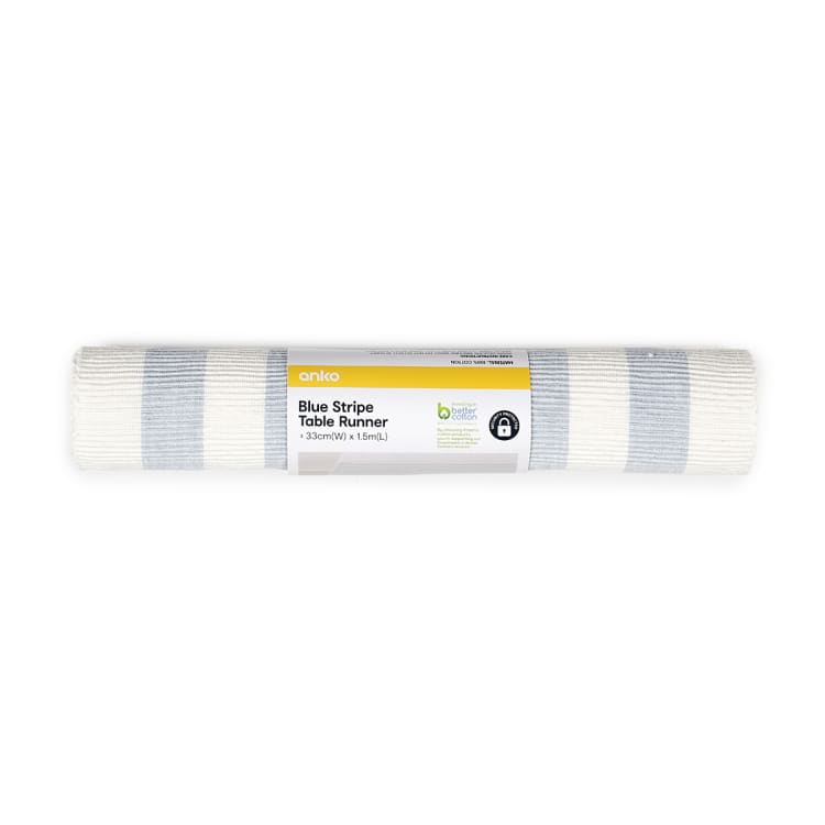 Blue Stripe Table Runner - Kmart