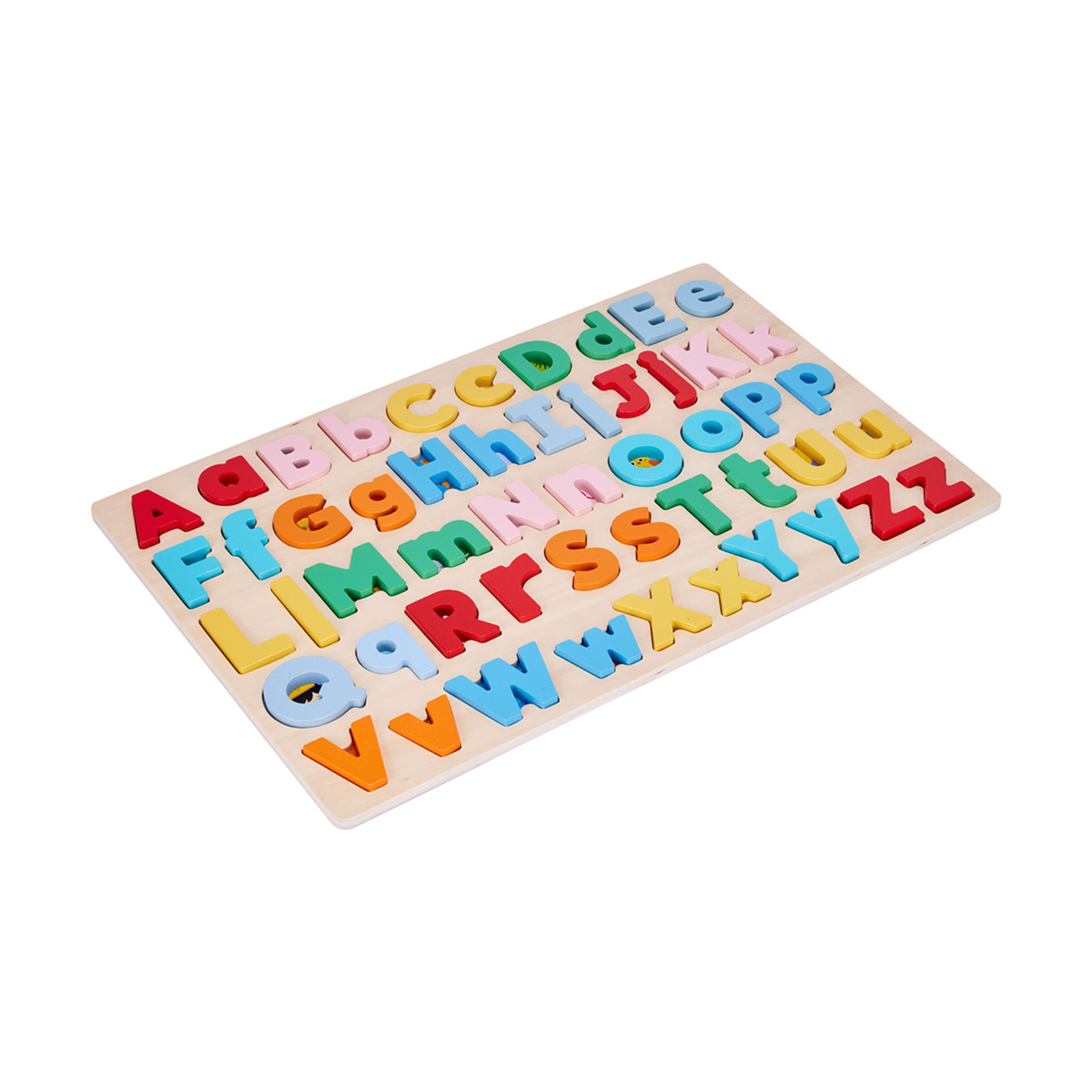 Wooden Lower and Uppercase Puzzle - Kmart