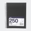 A5 5 Subject Notebook - Black - Kmart