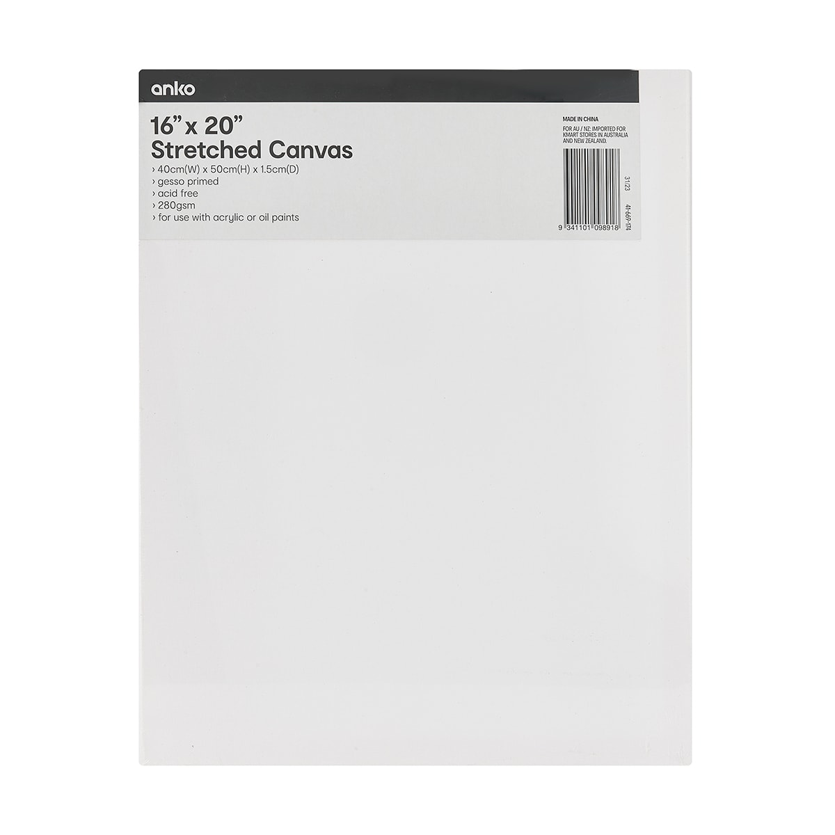 16in. x 20in. Stretch Canvas - Kmart