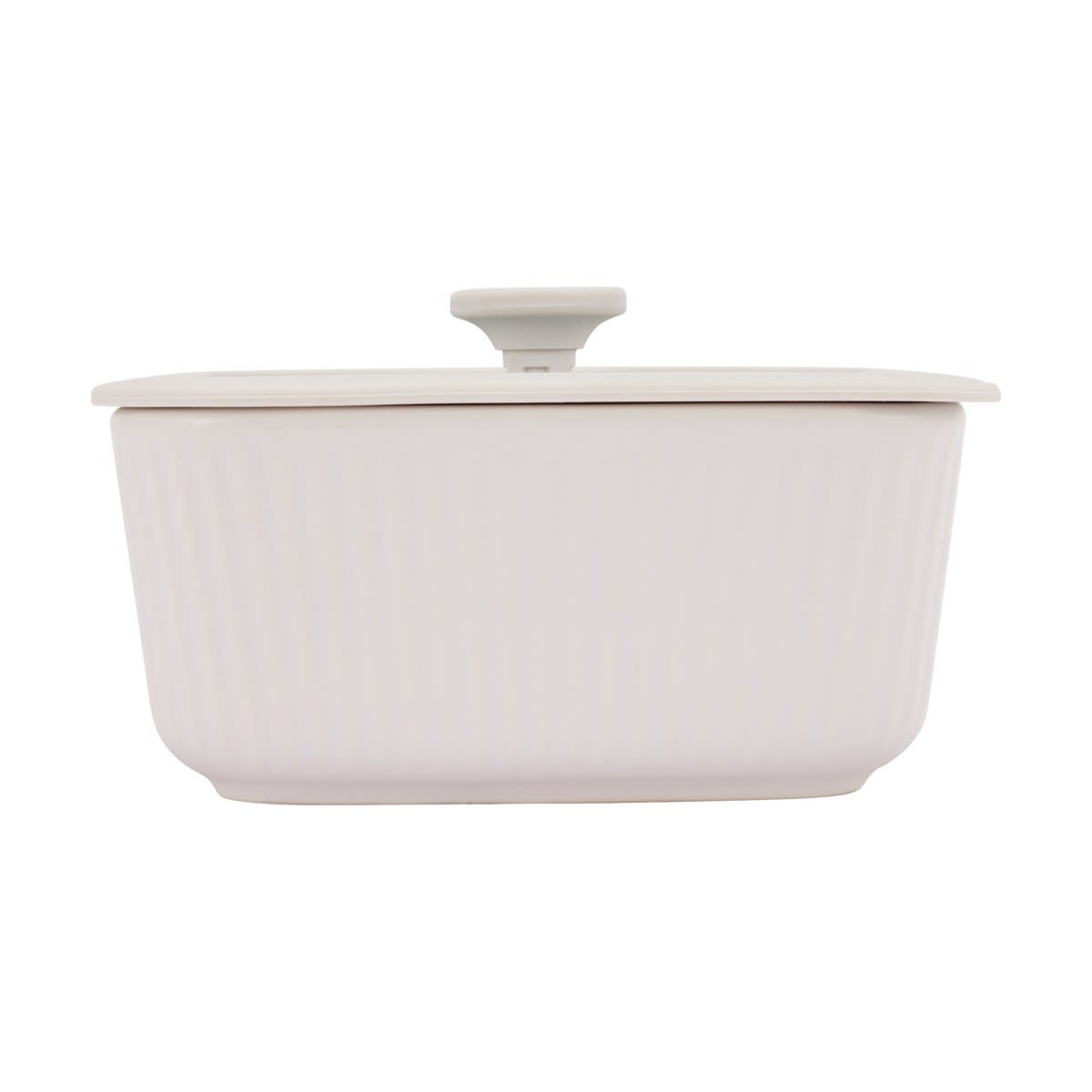 500ml Porcelain Container with Glass Lid - Kmart