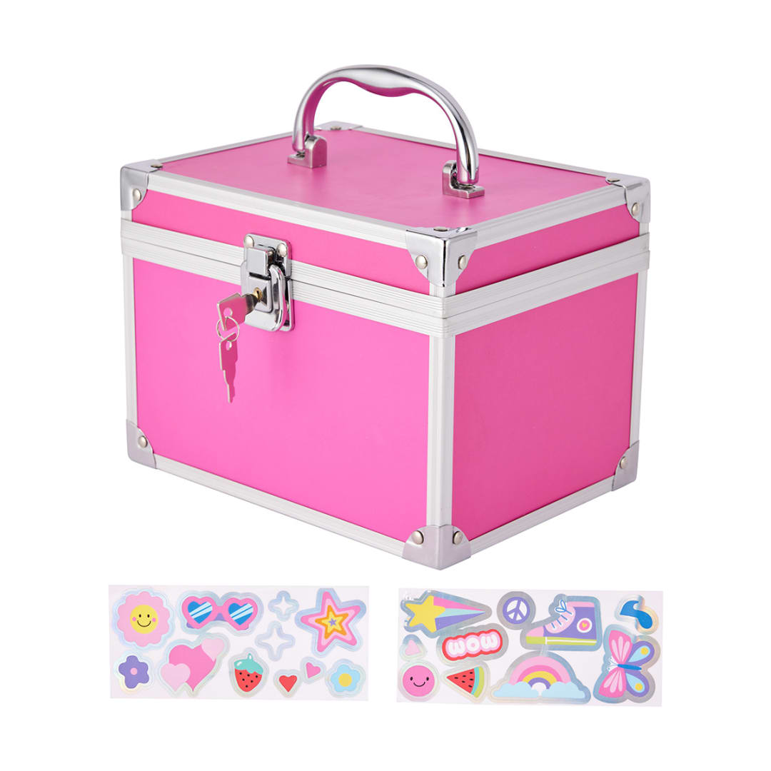 5 Pack Lockable Case With Stickers - Kmart