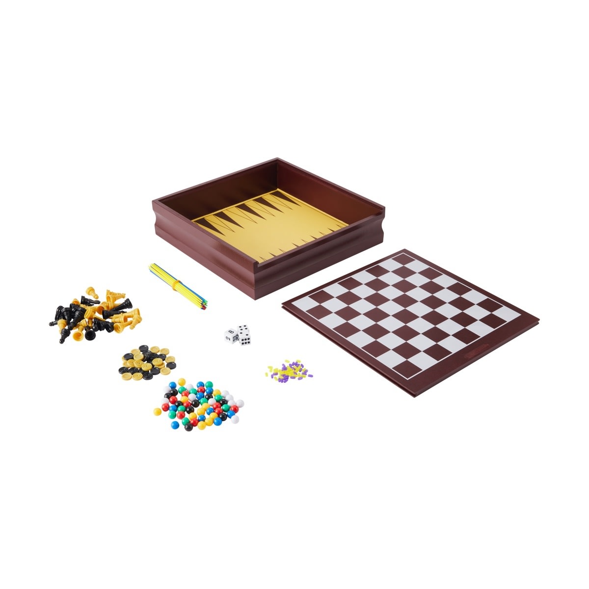 Deluxe Wooden 11-In-1 Classic Games - Kmart NZ