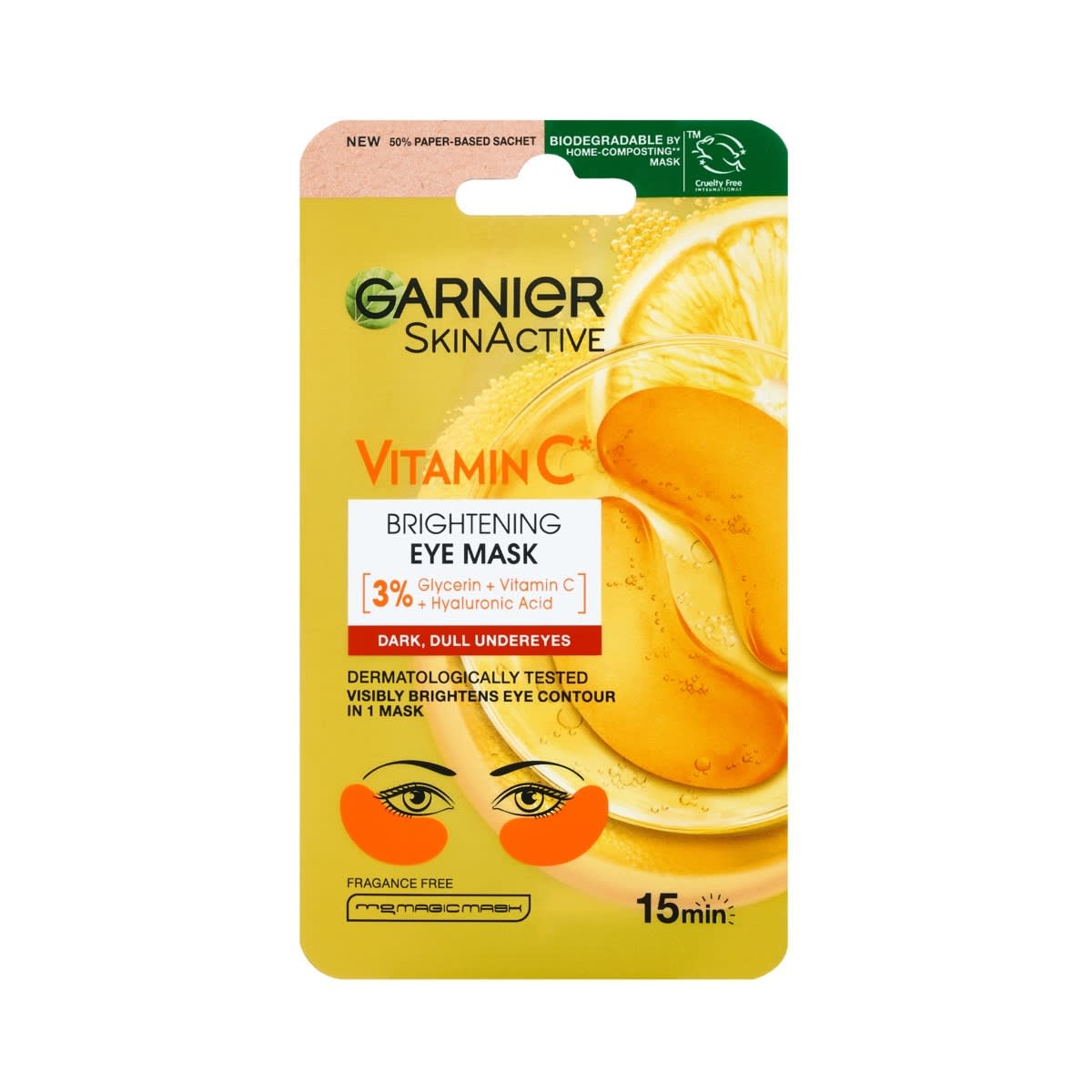 Garnier SkinActive Brightening Eye Mask 5g - Vitamin C - Kmart