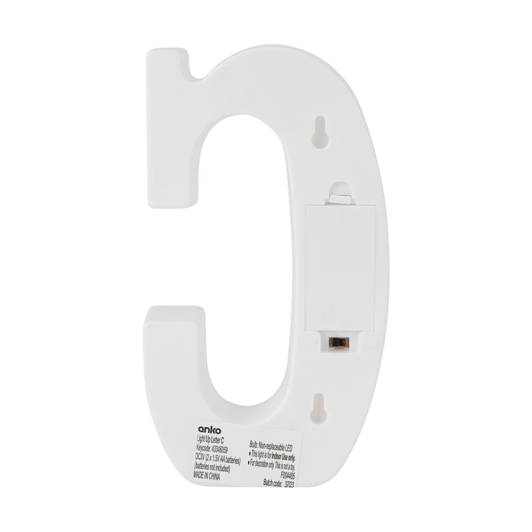 Light Up Letter - C - Kmart