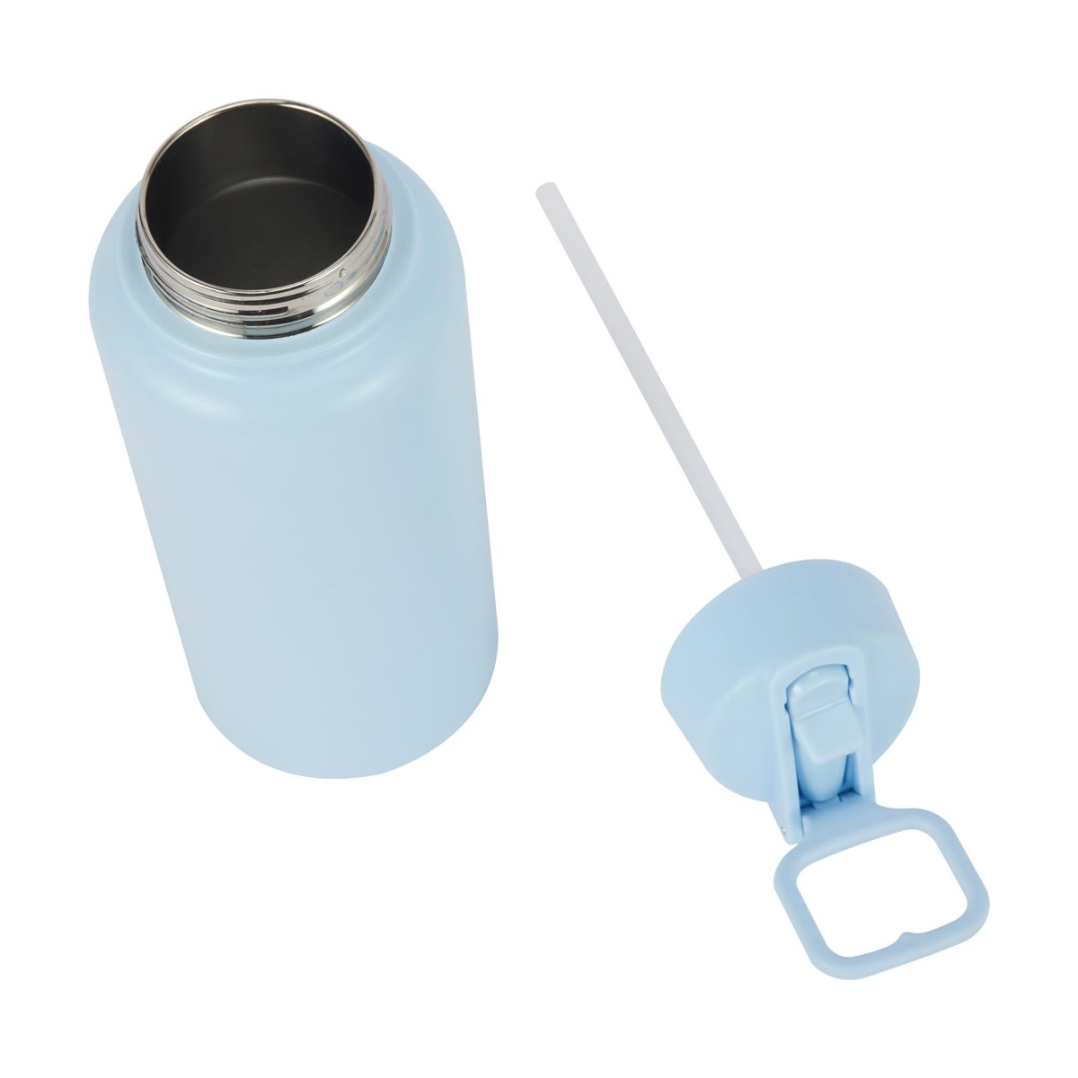 960ml Blue Double Wall Insulated Cylinder Drink Bottle - Kmart