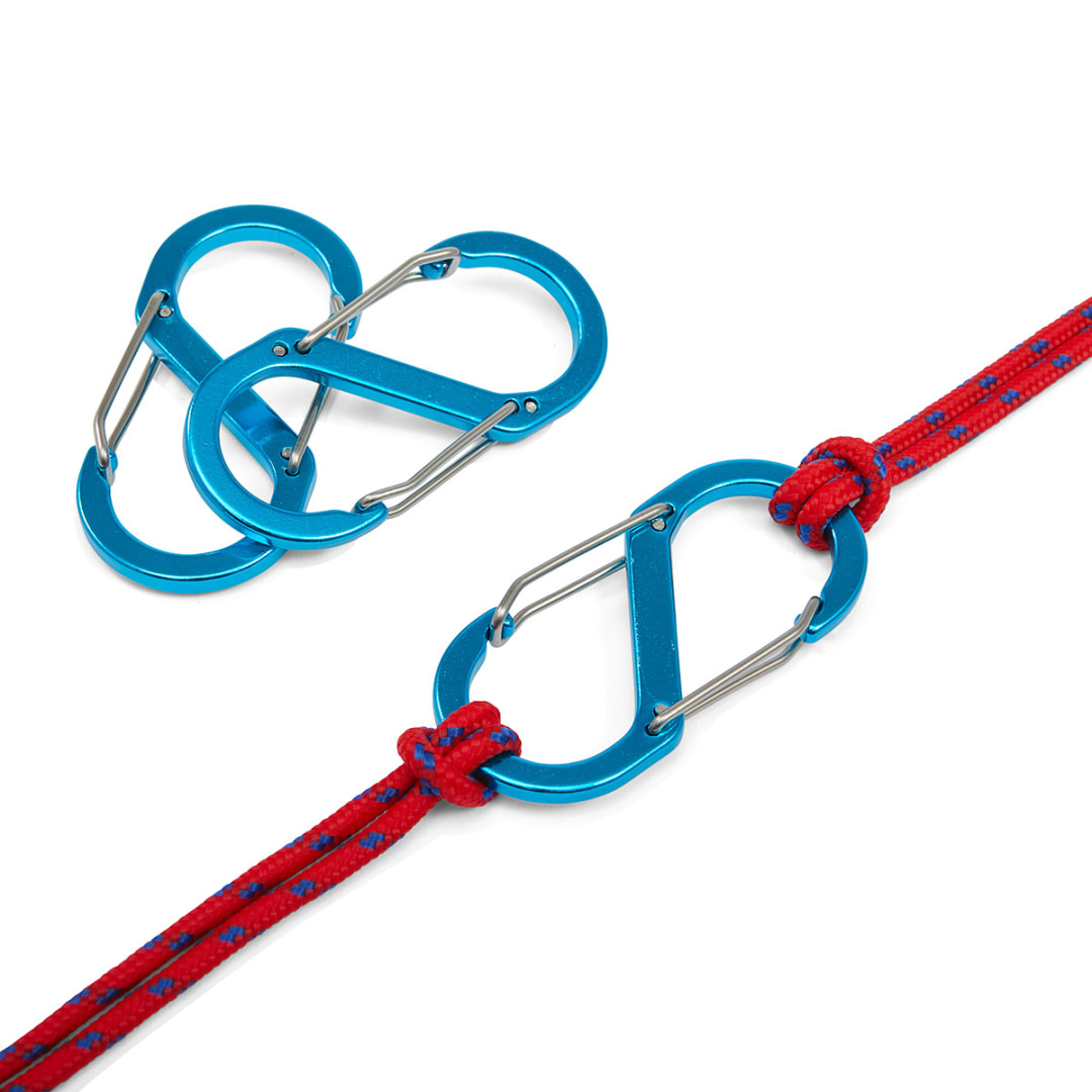 3 Pack Double Lock Hook Carabiners - Kmart NZ