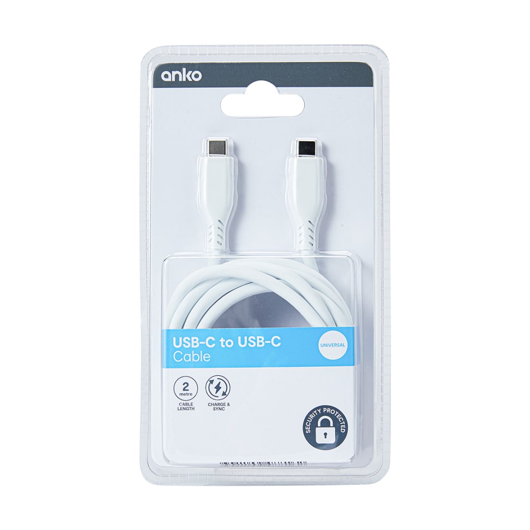 USB-C to USB-C 100W Cable - 2m - Kmart