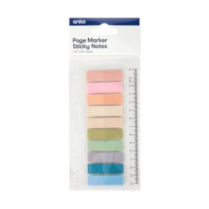 10 Pack Page Marker Sticky Notes - Kmart