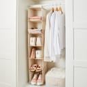 6 Shelf Linen Look Hanging Organiser - Kmart