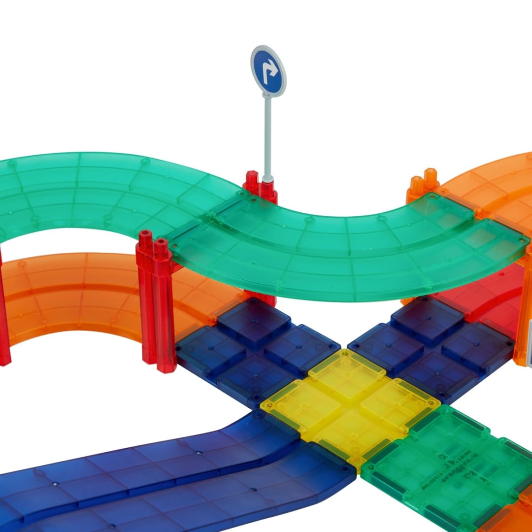 72 Piece Magnetic Race Track Set - Kmart