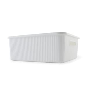 11L Ribbed Container - White - Kmart NZ