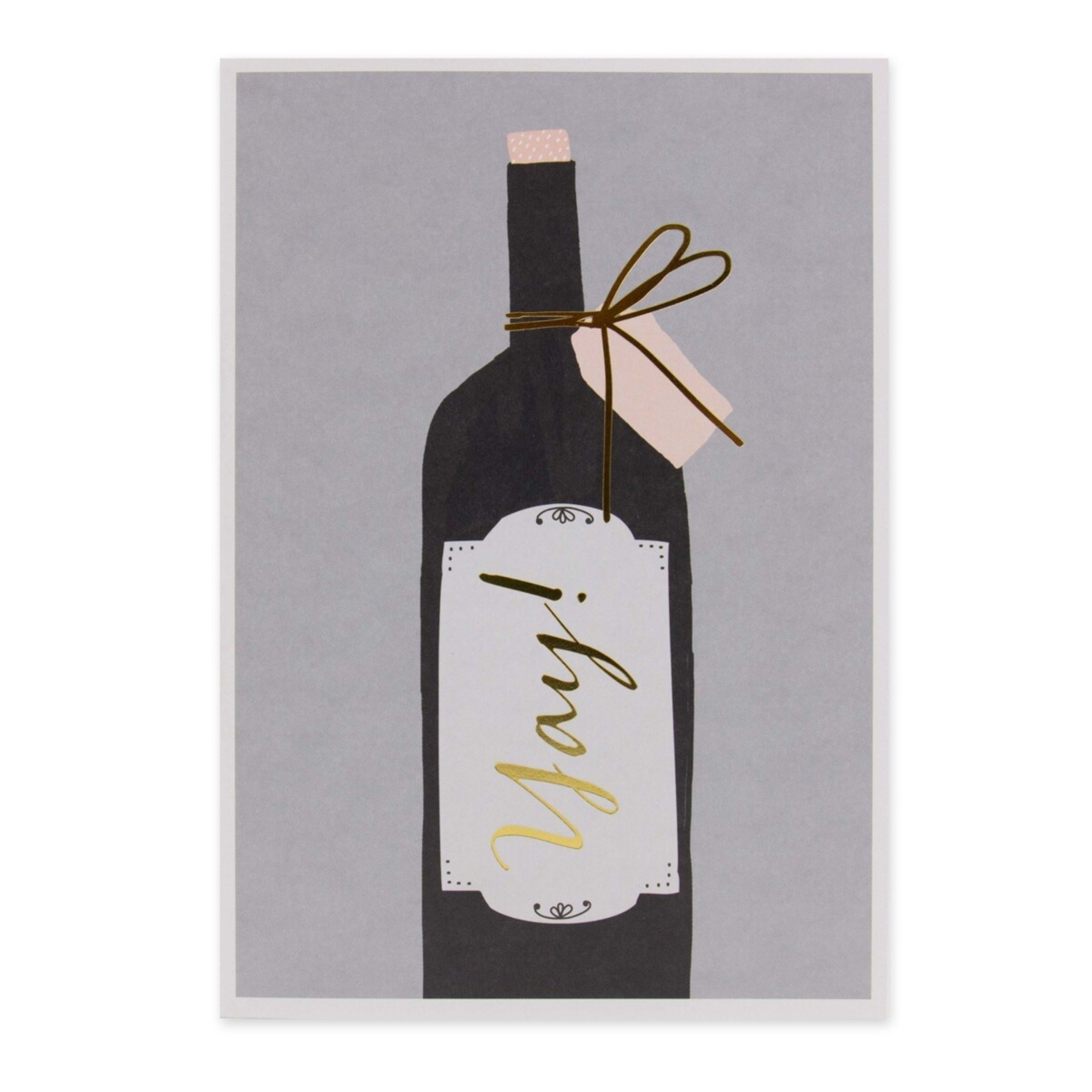 Hallmark Mini Colossal Celebration Greeting Card - Bottle of Yay! - Kmart