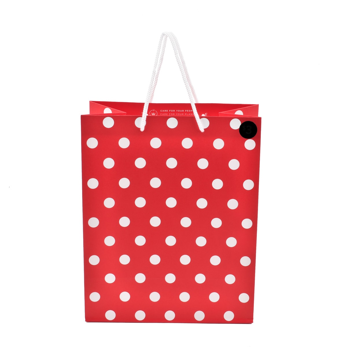 Hallmark Medium Red Polka Dots Gift Bag - Kmart