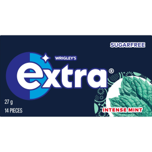 14 Piece Wrigley's Extra Intense Mint 27g - Kmart