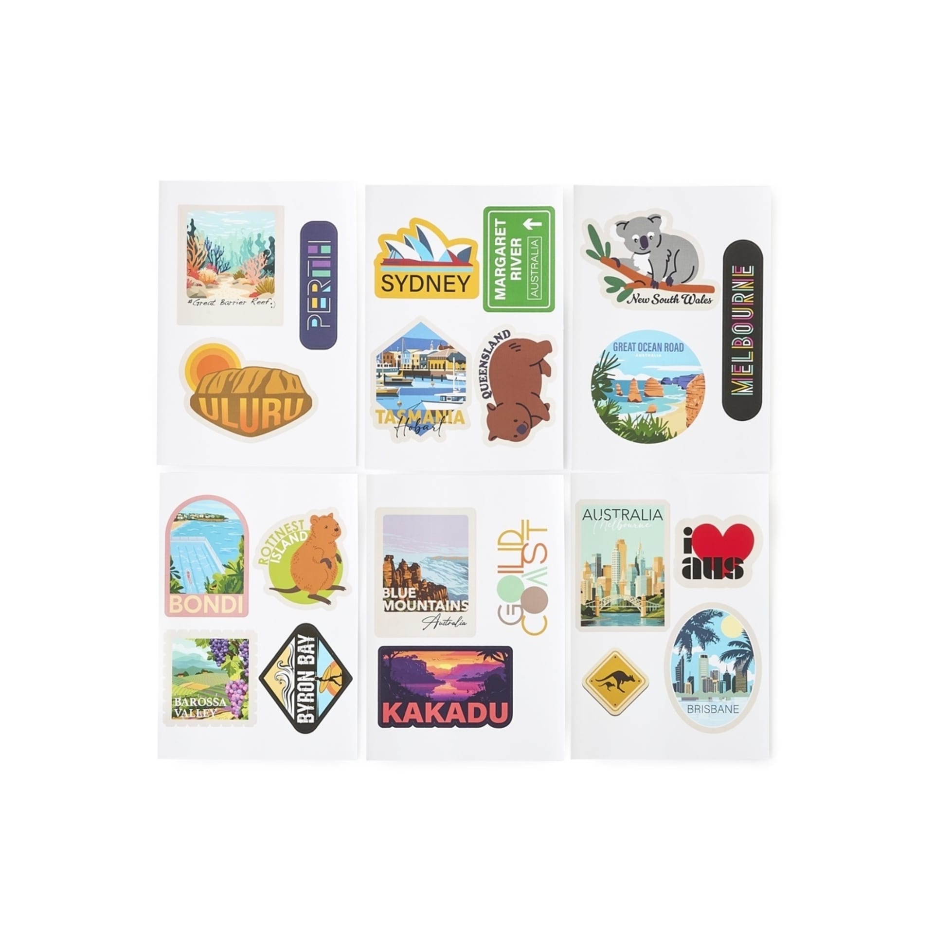 Travel Stickers - Assorted - Kmart NZ