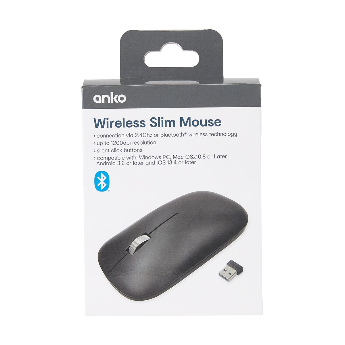 Wireless Slim Mouse - Black - Kmart