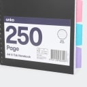 250 Page A4 5 Tab Notebook - Black - Kmart NZ